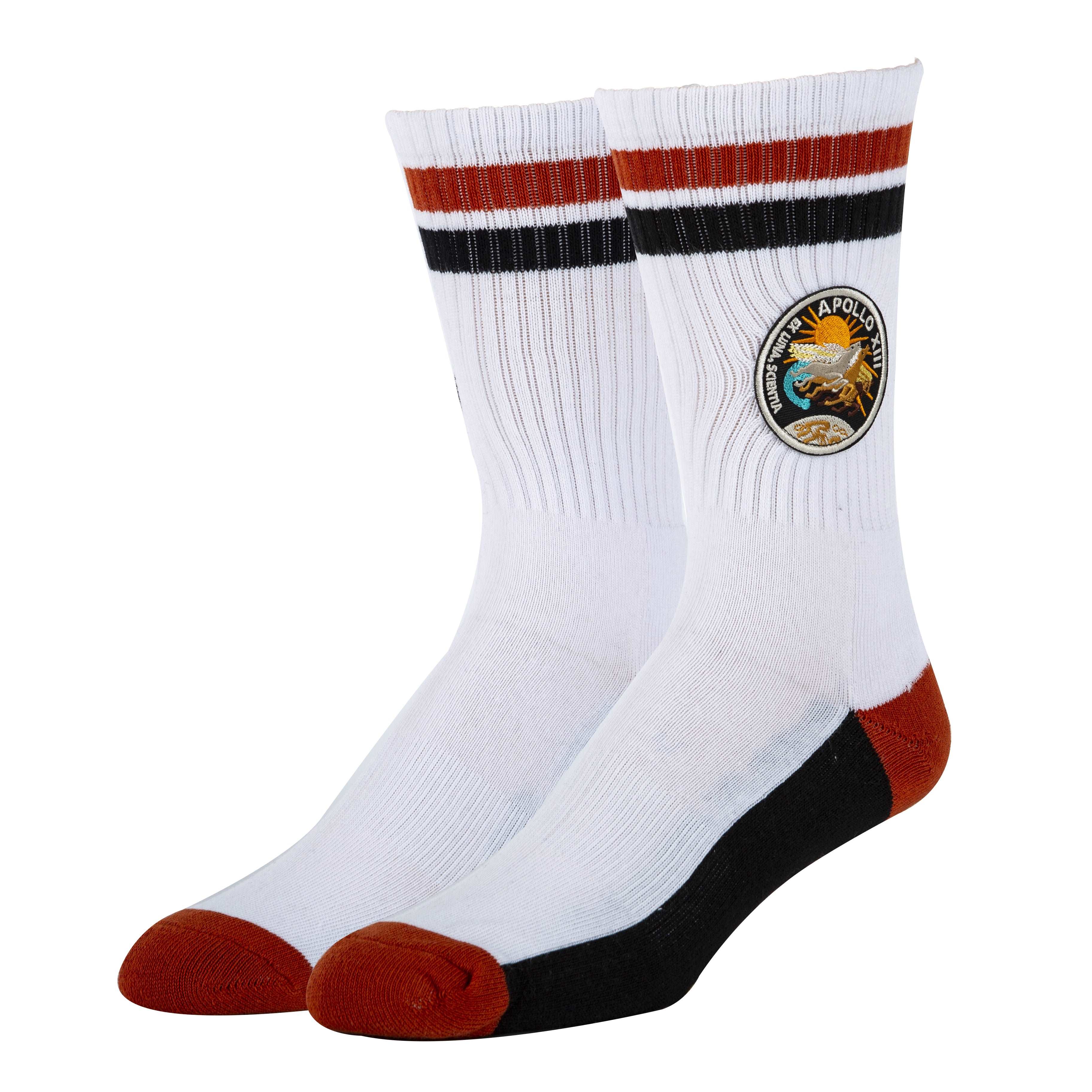 Apollo 13 Socks | Space Athletic Crew Socks For Men | Oooh Yeah! Socks