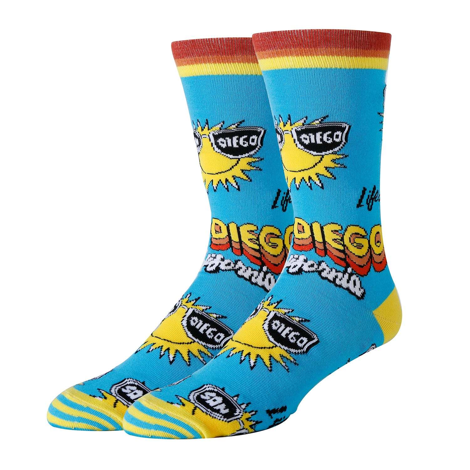 San Diego Socks | Novelty Crew Socks For Men | Oooh Yeah! Socks