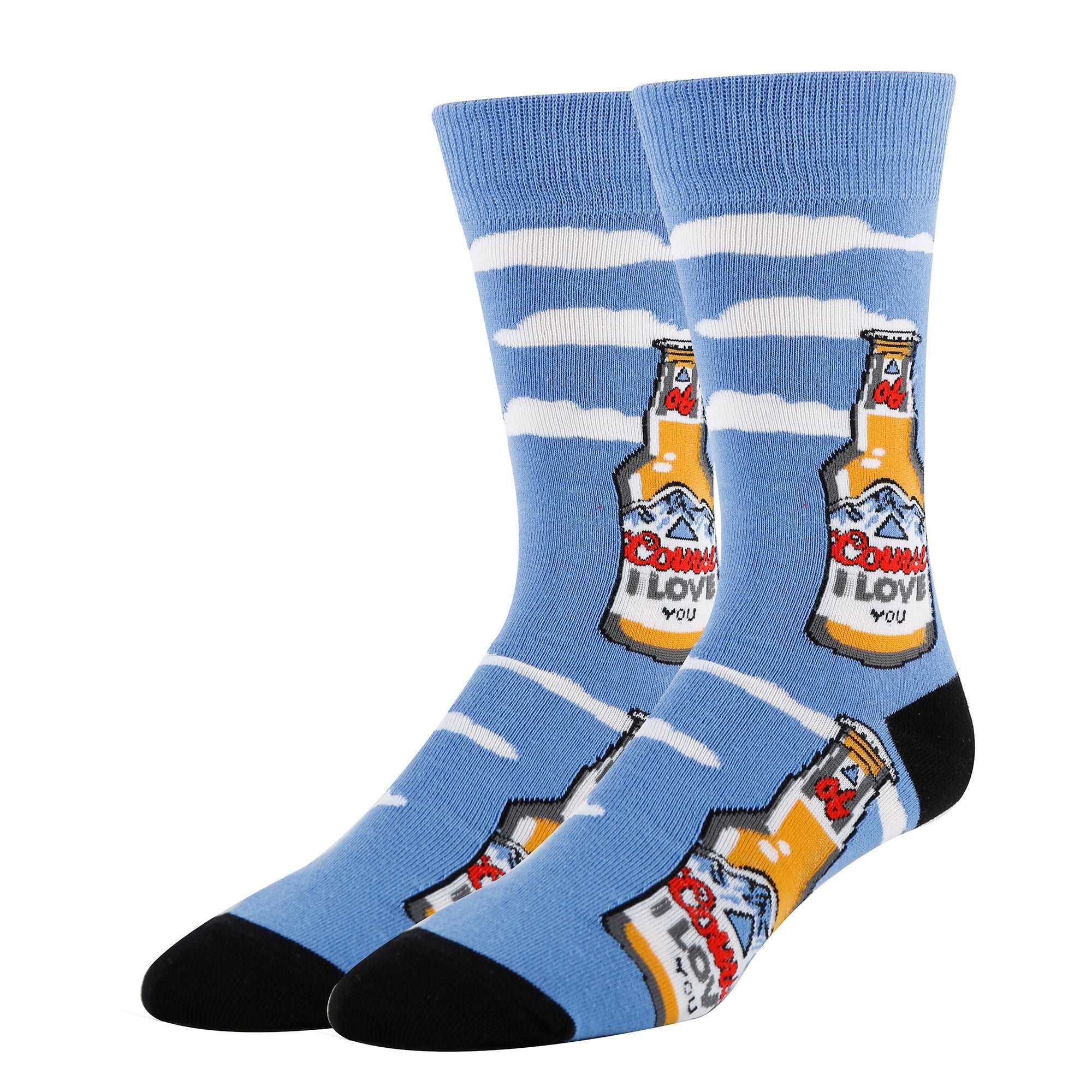 Course I Love U Socks | Funny Crew Socks for Men | Oooh Yeah! Socks