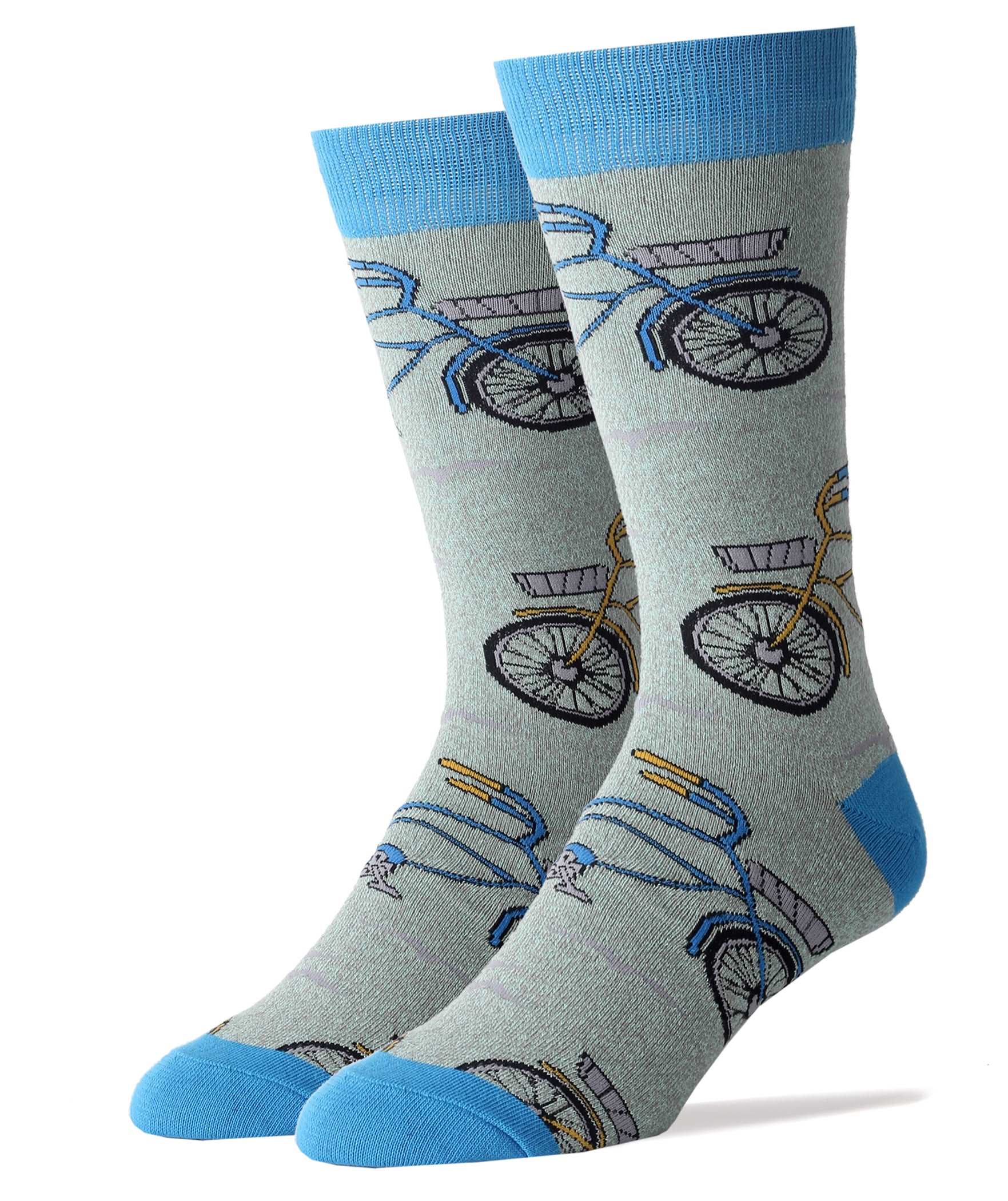 Beach Cruisers Socks | Novelty Crew Socks For Men | Oooh Yeah! Socks