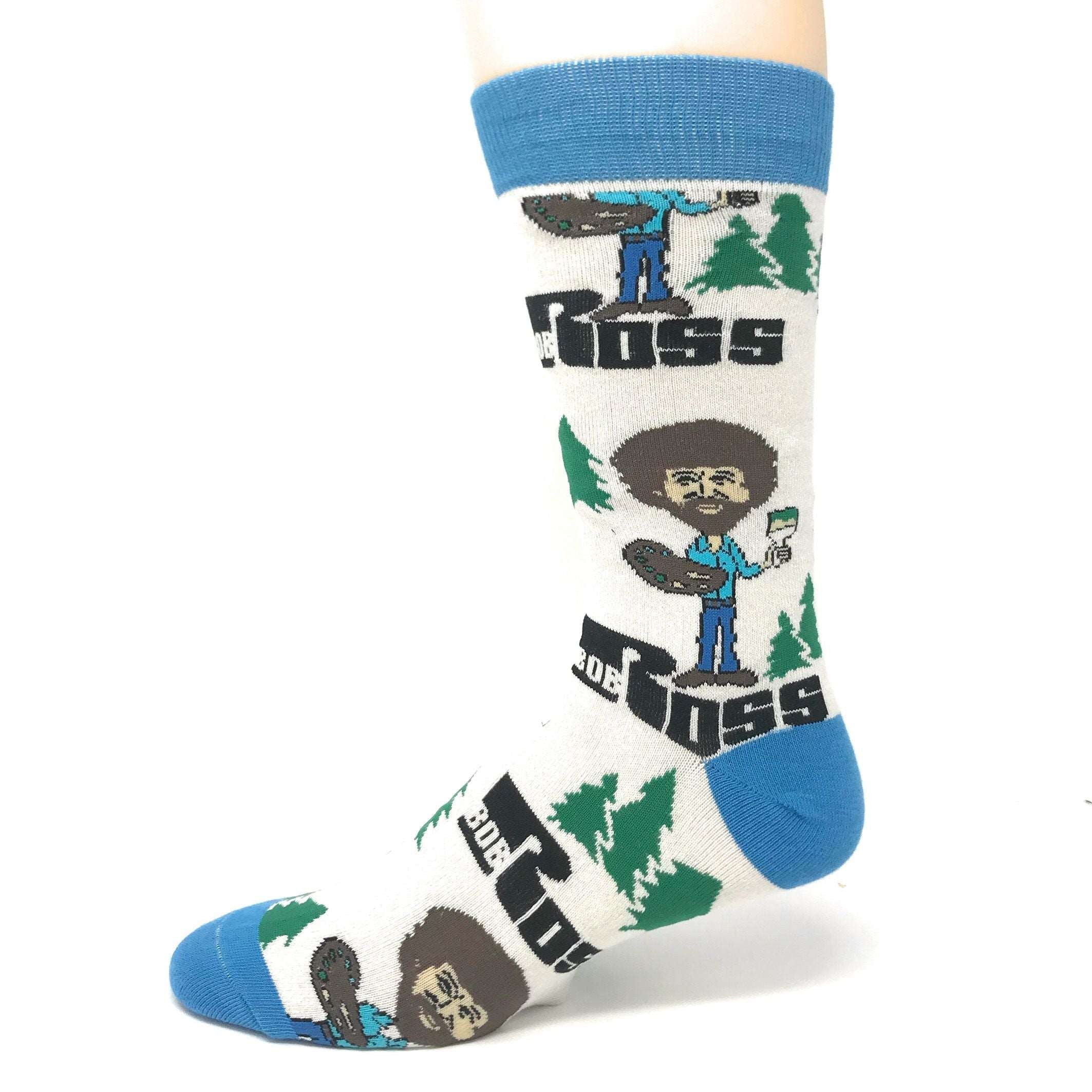 Always Bob Ross Socks | Bob Ross Crew Socks For Men | Oooh Yeah! Socks