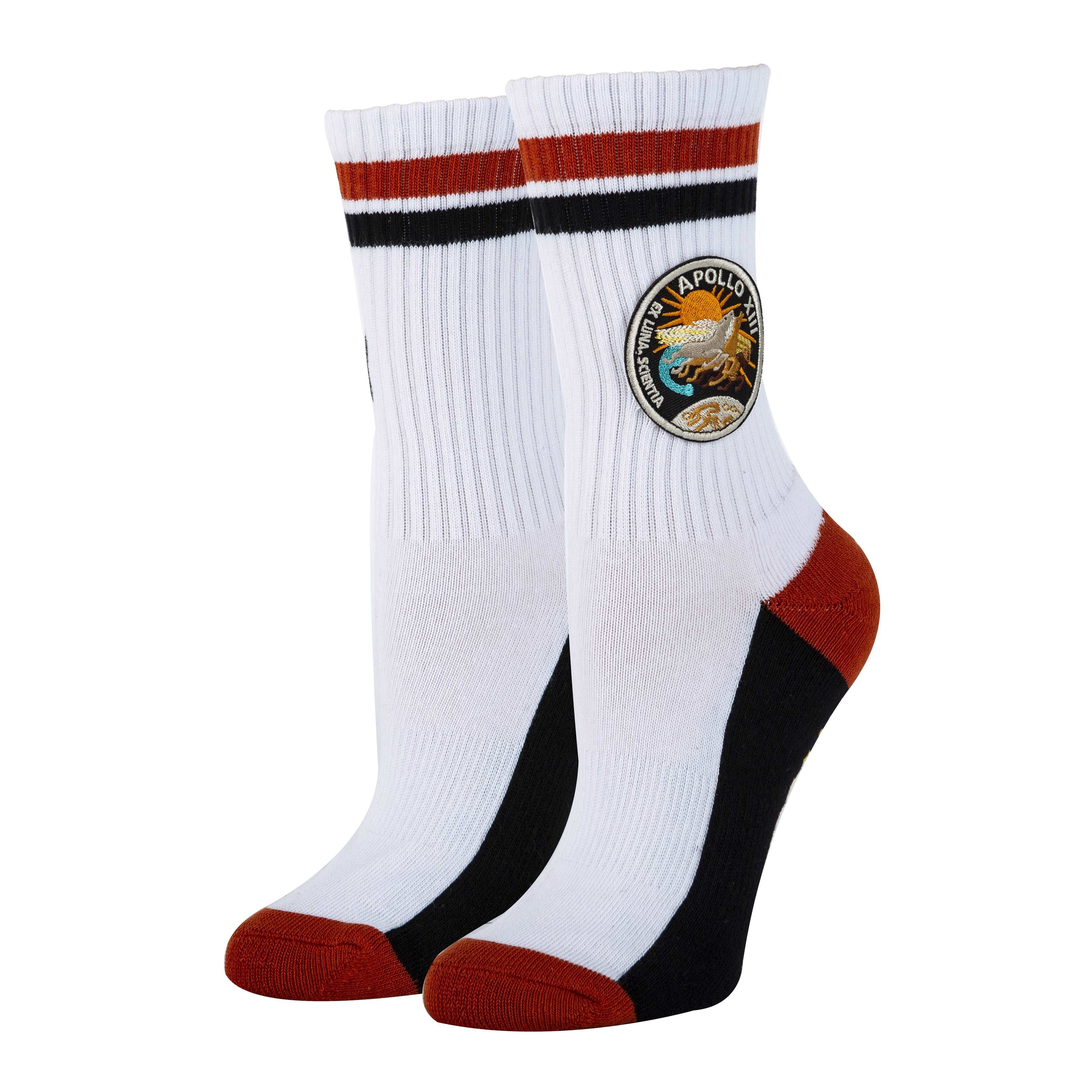 Apollo 13 Socks | Novelty Athletic Crew Socks For Women | Oooh Yeah! Socks