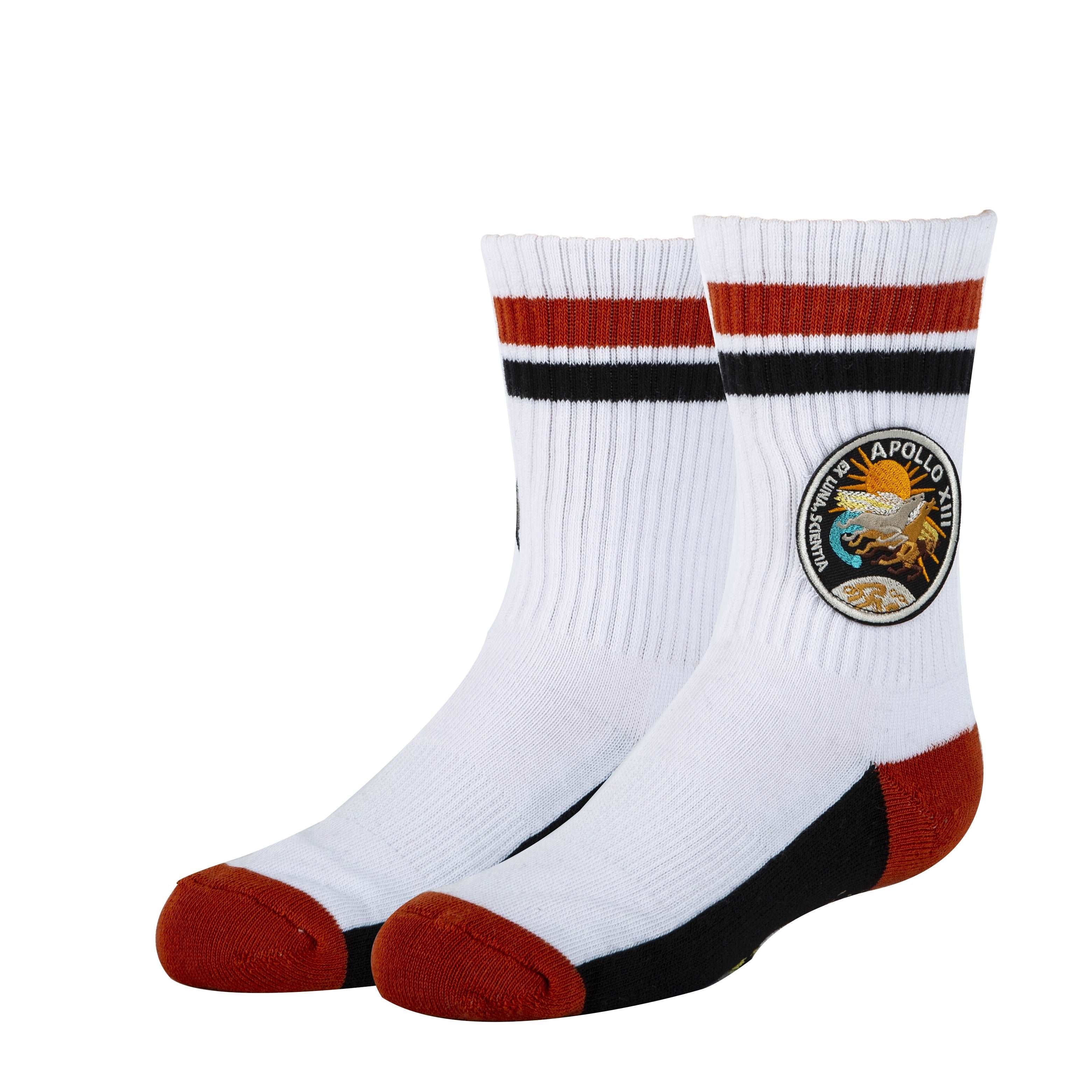 Apollo 13 Socks | Novelty Athletic Crew Socks for Kids | Oooh Yeah! Socks