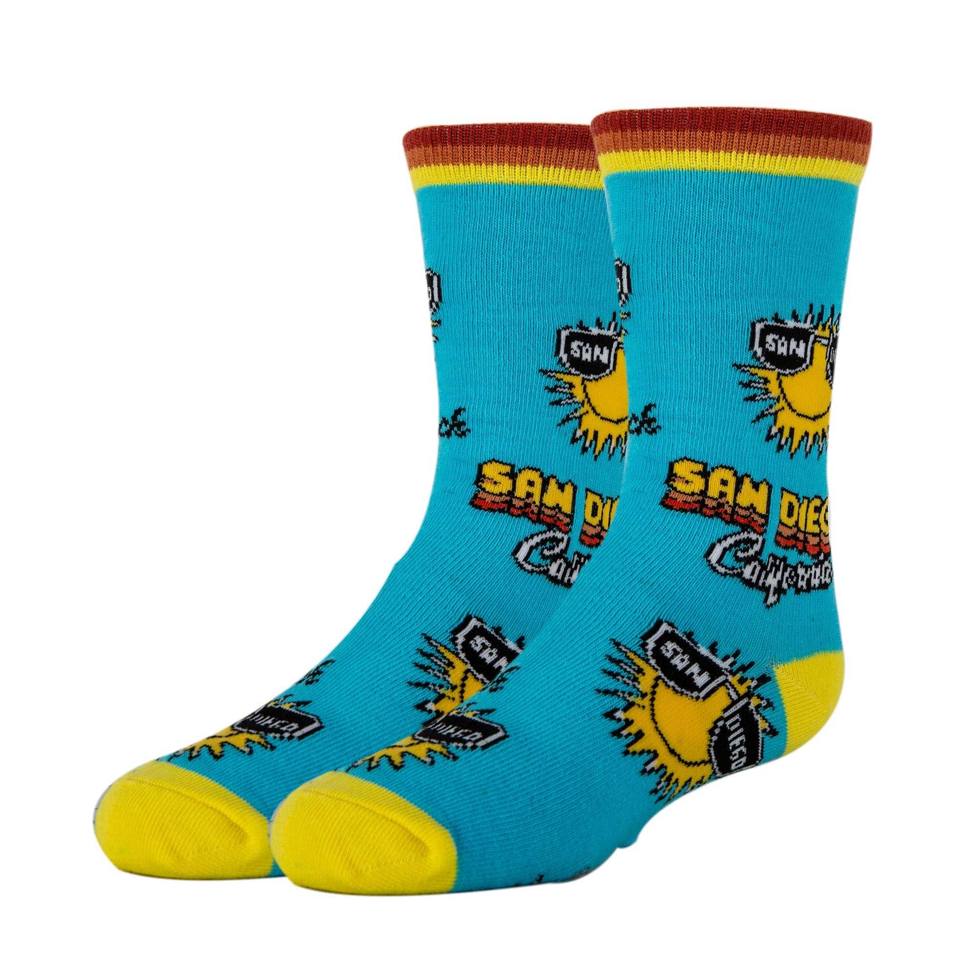 San Diego Socks | Novelty Crew Socks for Kids | Oooh Yeah! Socks