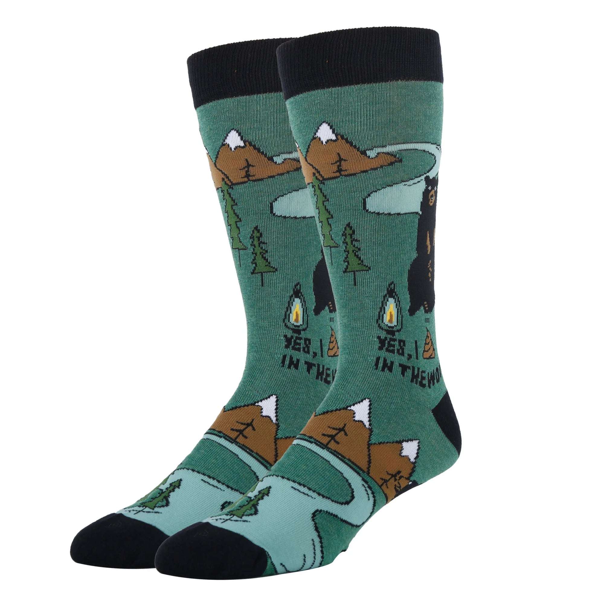 Bear Poop Socks | Funny Crew Socks for Men | Oooh Yeah! Socks