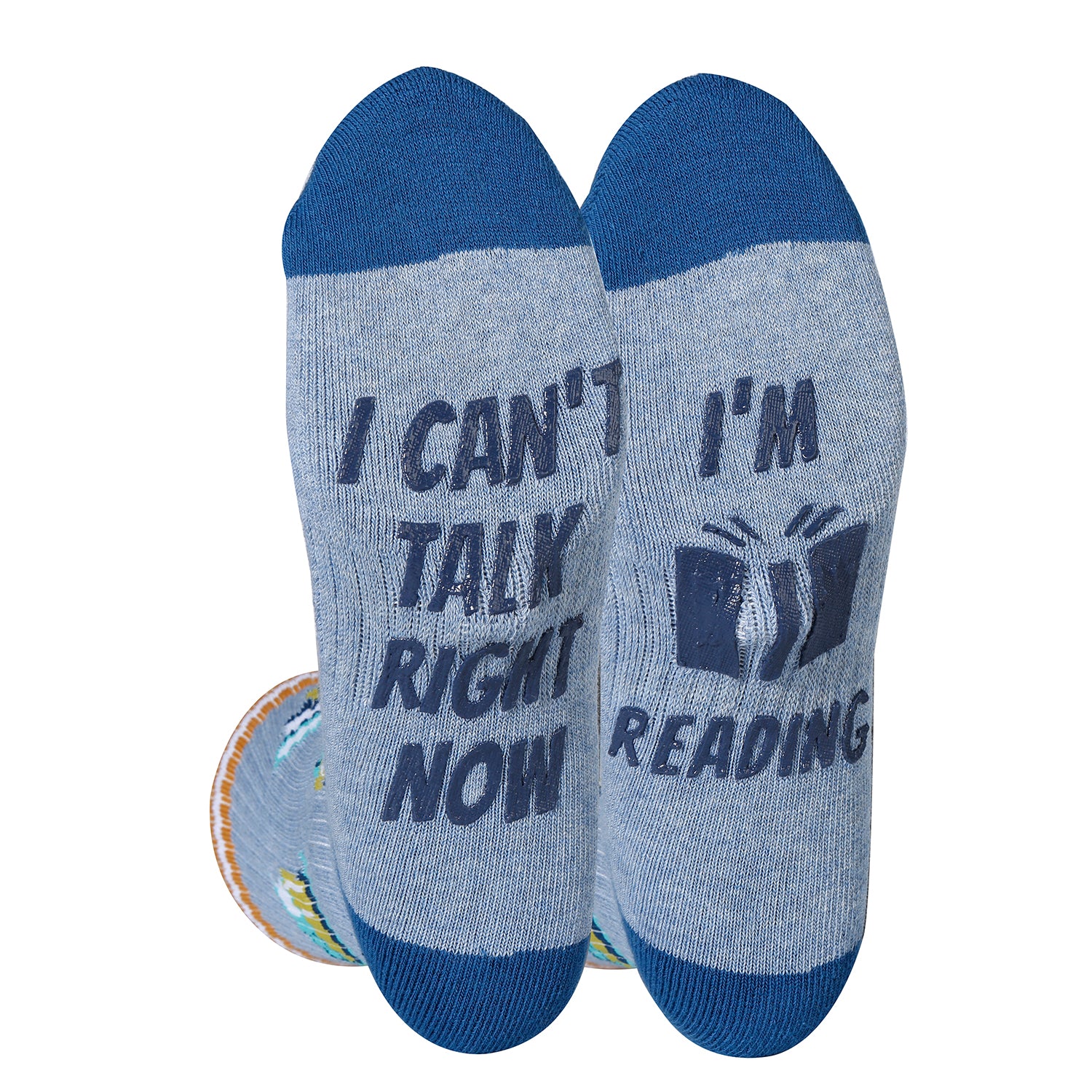 I Can't Talk Right Now I'm Reading | Funny Saying Unisex Crew Socks ...