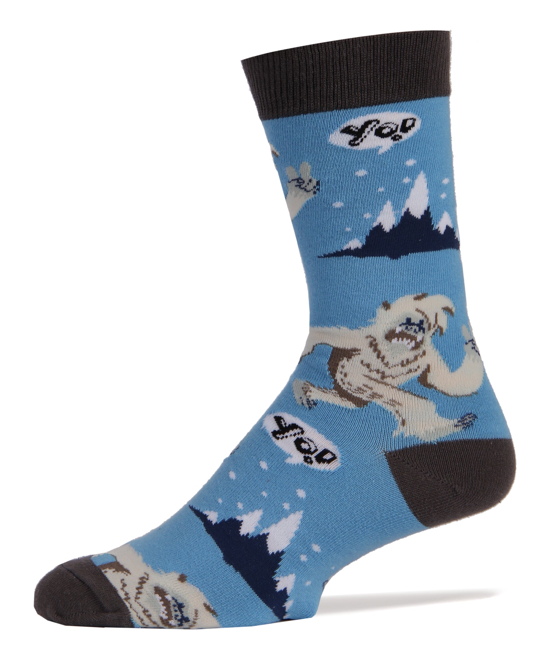 Yo Yeti Socks | Funny Crew Socks For Men | Oooh Yeah! Socks