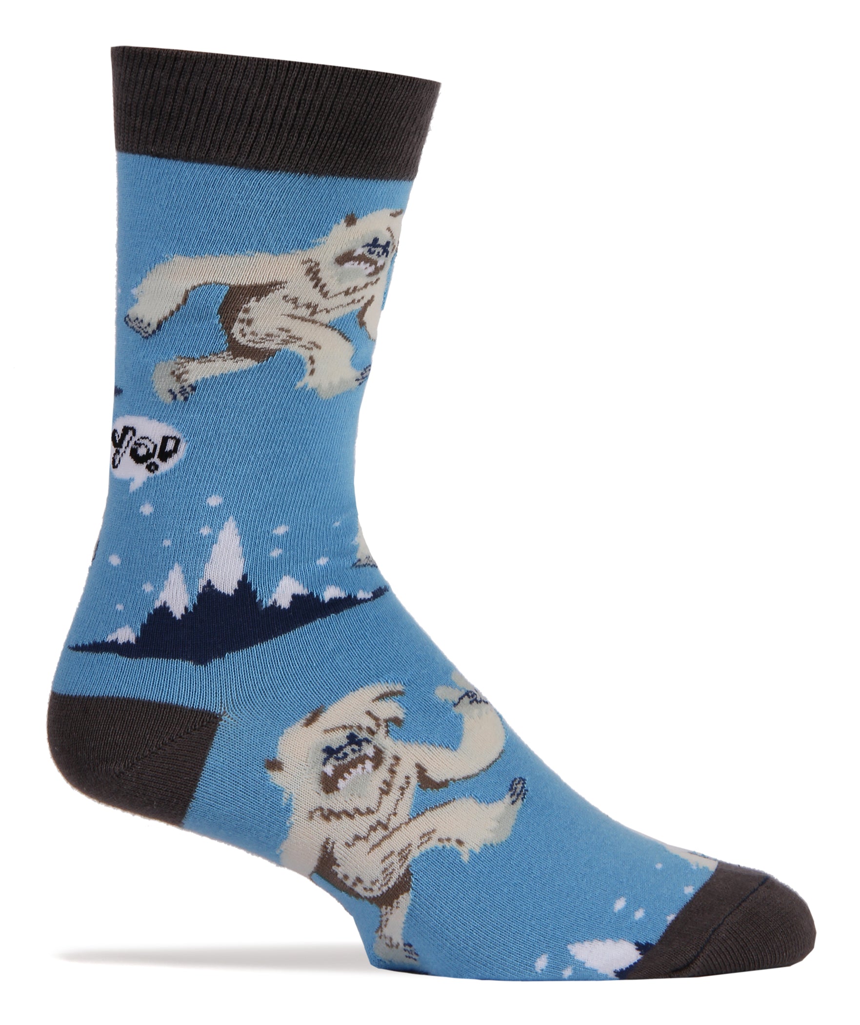 Yo Yeti Socks | Funny Crew Socks For Men | Oooh Yeah! Socks