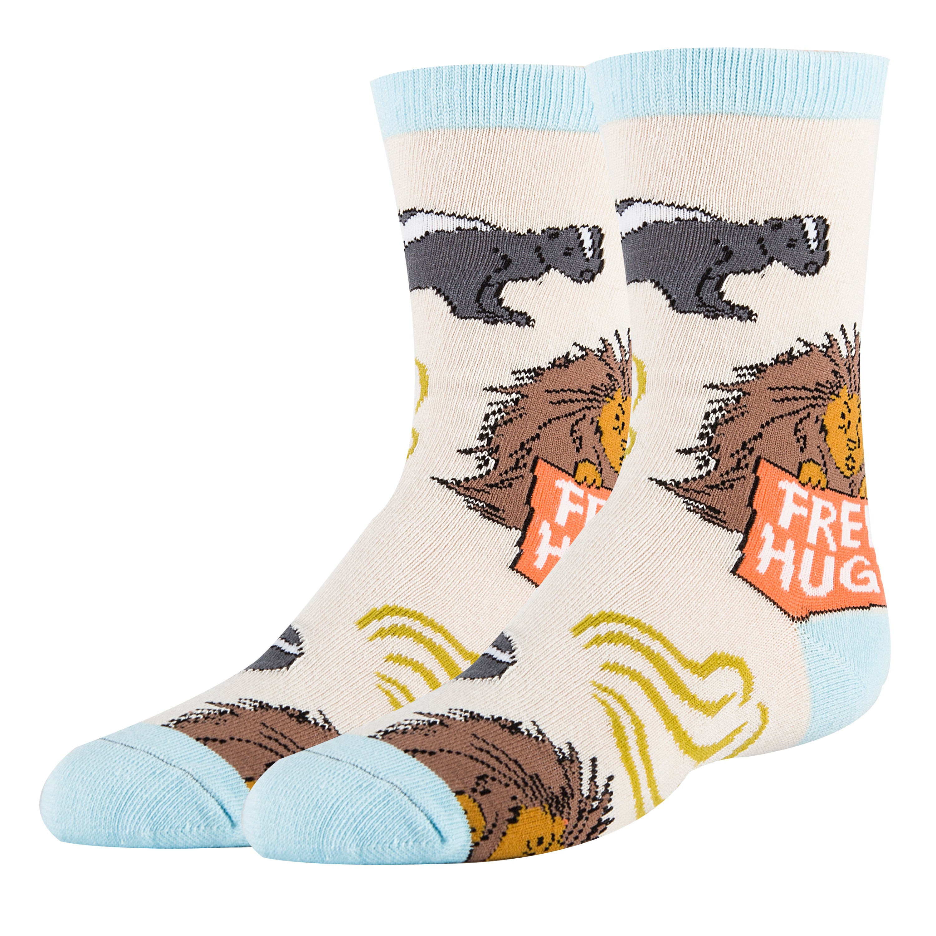 Free Hugs Socks | Novelty Crew Socks for Kids | Oooh Yeah! Socks